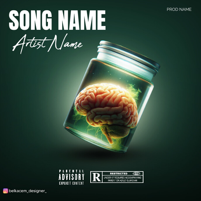 Head Mind Album Cover Template | PosterMyWall