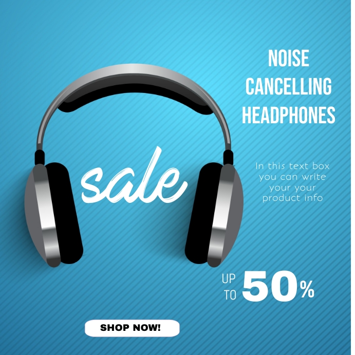 head phone earphone headphone violet Template | PosterMyWall