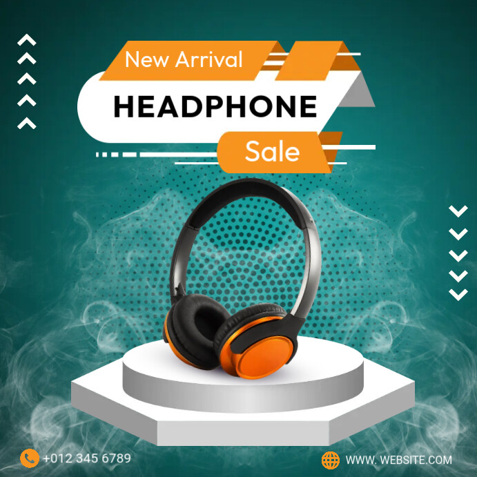 Head Phone Sale Template | PosterMyWall