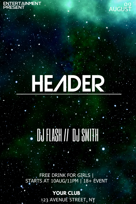 Header flyer template | PosterMyWall