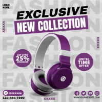 Headphone Template Ads | PosterMyWall