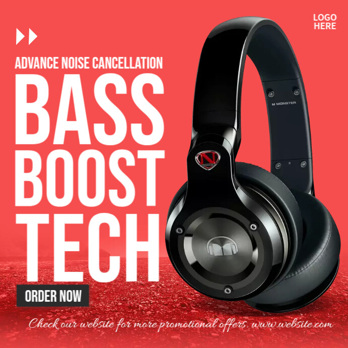 Copy of Headphone Ads | PosterMyWall