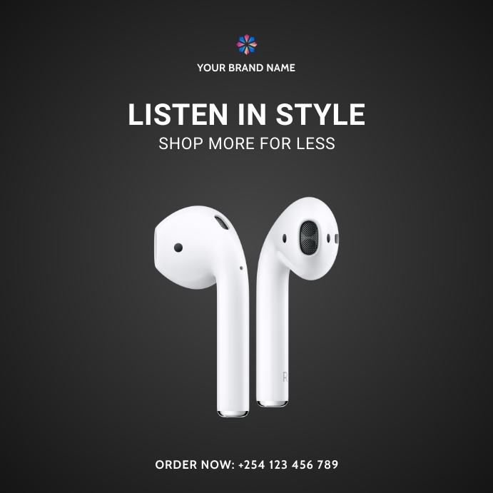 Copy of headphone earphone electronics gadgets flyer | PosterMyWall