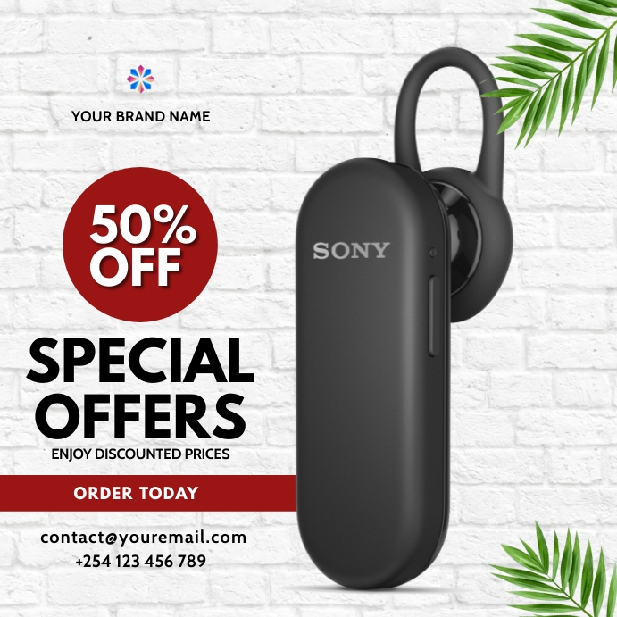 Copy of headphone earphones electronics gadgets flyer | PosterMyWall