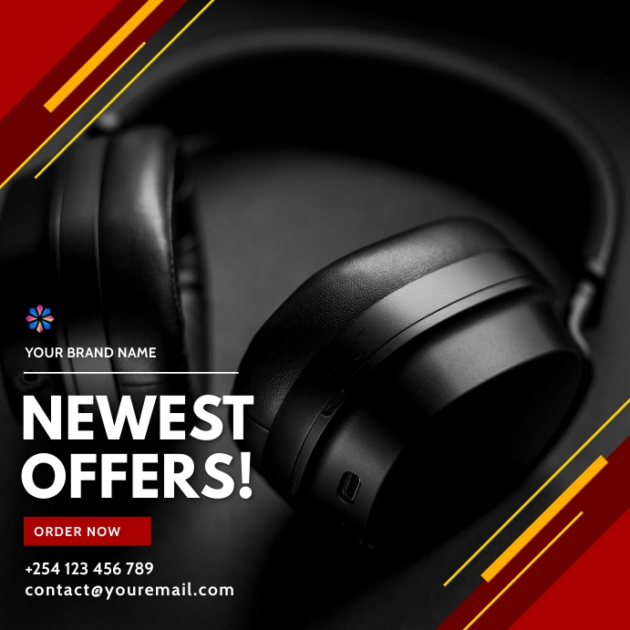 Copy of headphone earphones electronics gadgets flyer | PosterMyWall