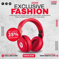 Headphone Ads Template | PosterMyWall