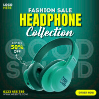 Headphone Template Ads | PosterMyWall