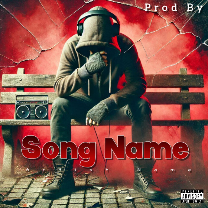 Headphone speaker mixtape cover Template | PosterMyWall
