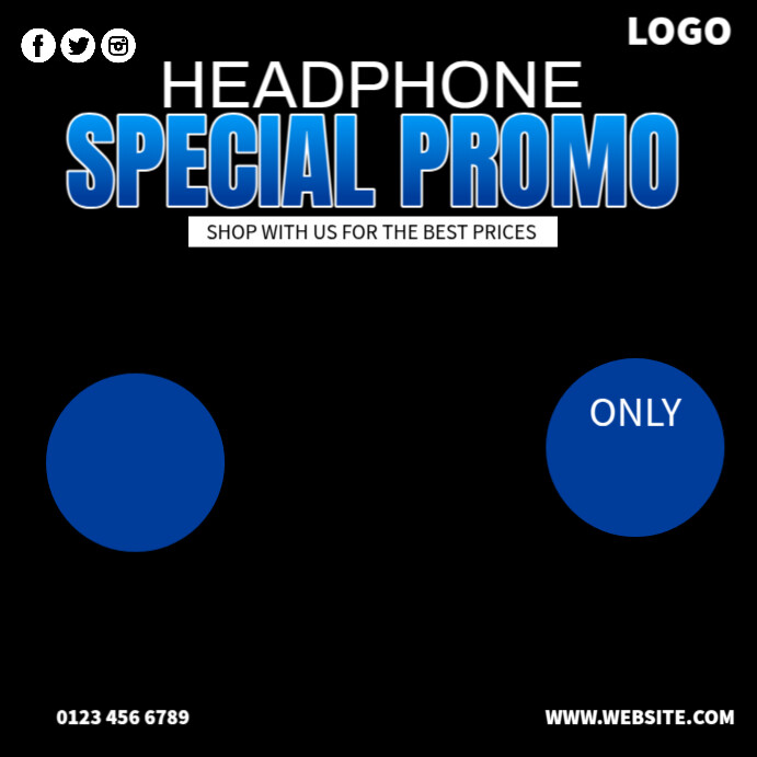 Headphone Special Promo Template | PosterMyWall