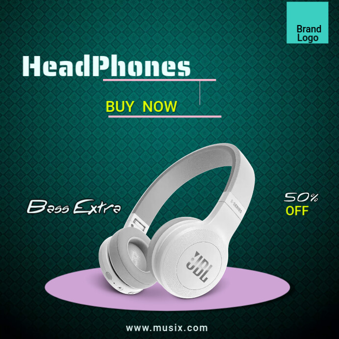 Plantilla de HeadPhones Advertisement Poster | PosterMyWall
