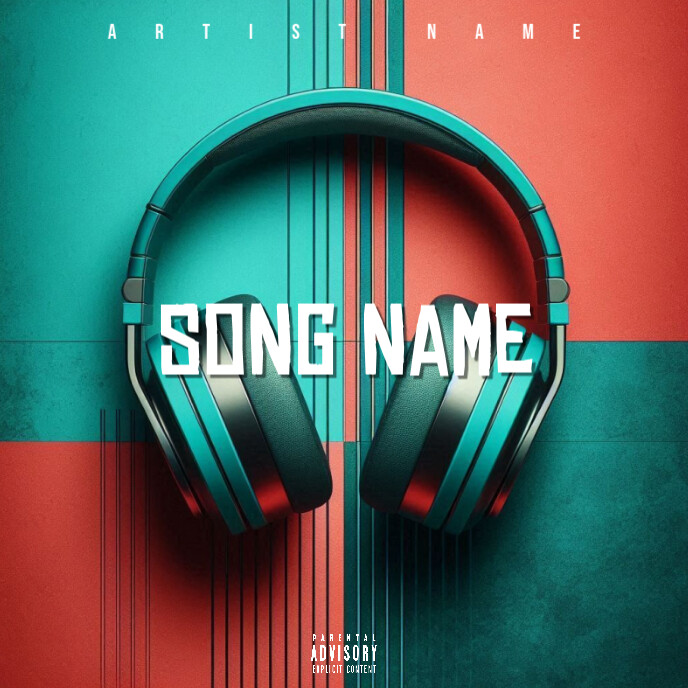 Headphones album cover Template | PosterMyWall