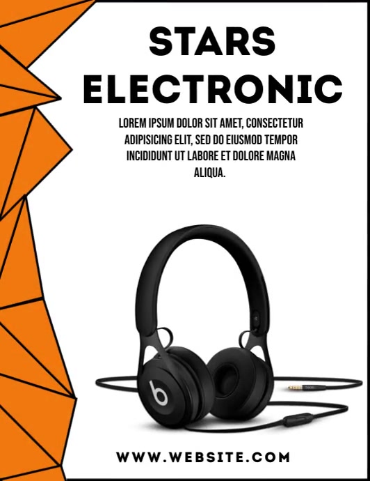 Headphones flyers Template | PosterMyWall