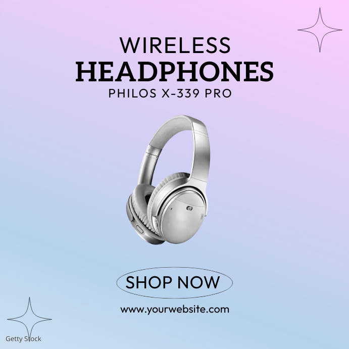 Headphones Retail Ad Template | PosterMyWall