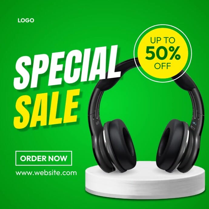 Copy of headset sale retail flyer | PosterMyWall