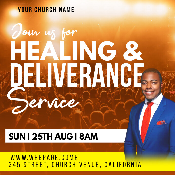 Healing and deliverance Template | PosterMyWall