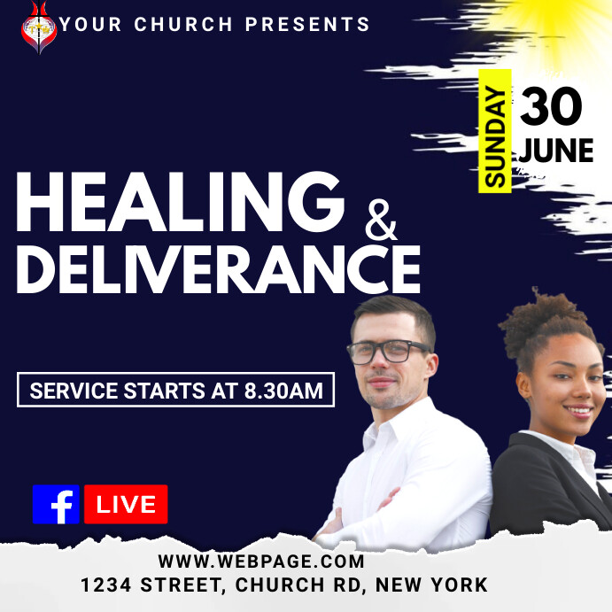healing and deliverance Template | PosterMyWall