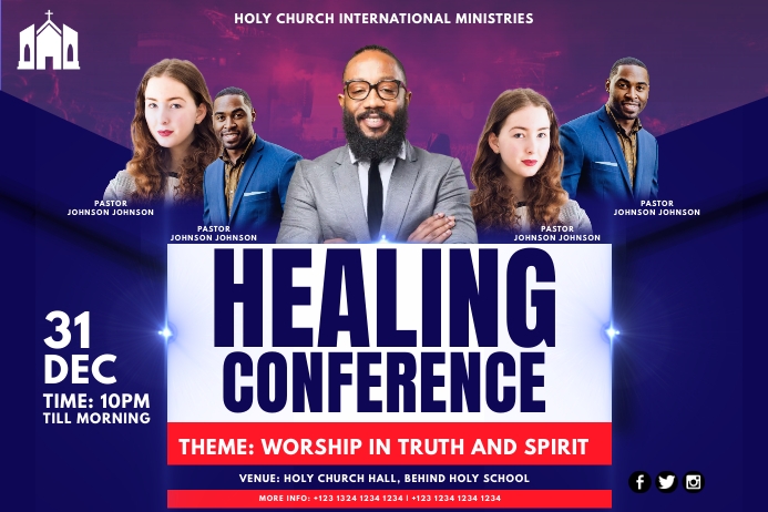 Healing Conference Template | PosterMyWall