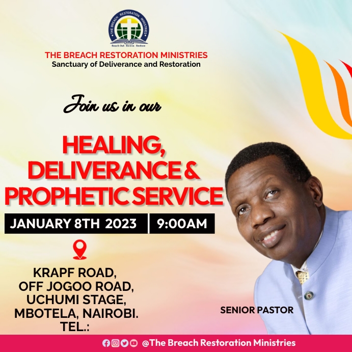 Copy of healing prophetic and deliverance (1) | PosterMyWall