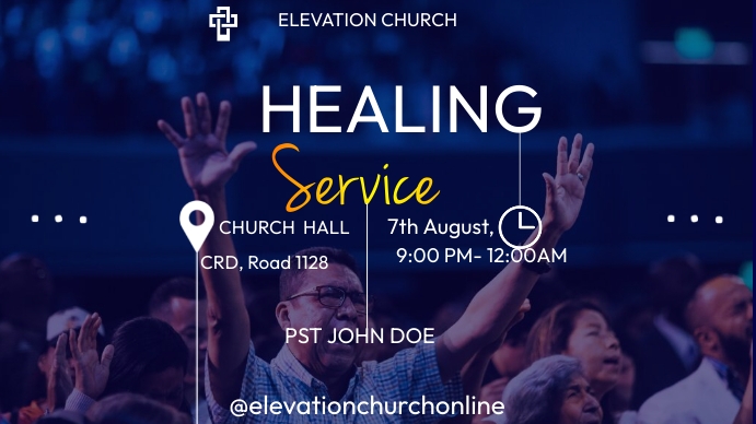 Copy of HEALING SERVICE (1) | PosterMyWall