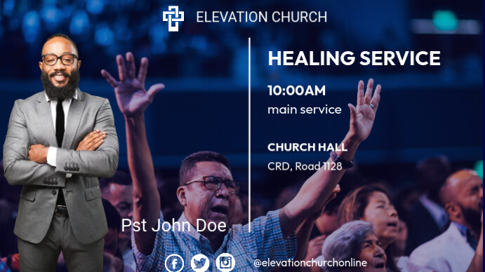 HEALING SERVICE (1) Template | PosterMyWall