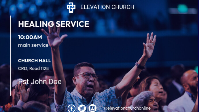 Copy of HEALING SERVICE (2) | PosterMyWall