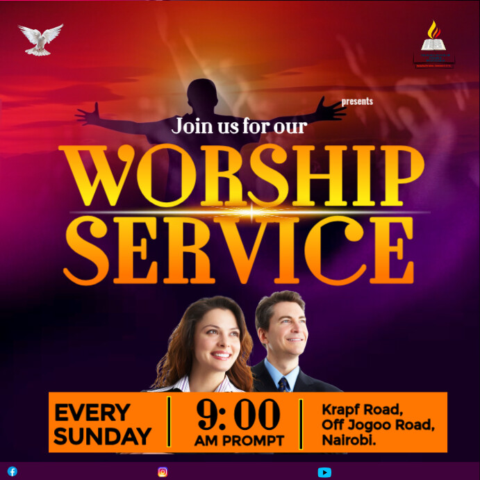 healing service church Template | PosterMyWall