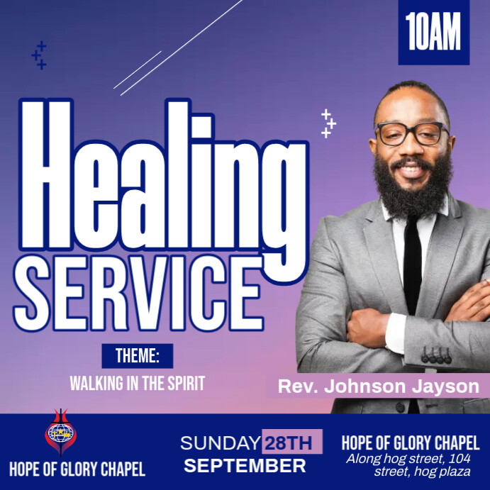 Healing service Template | PosterMyWall