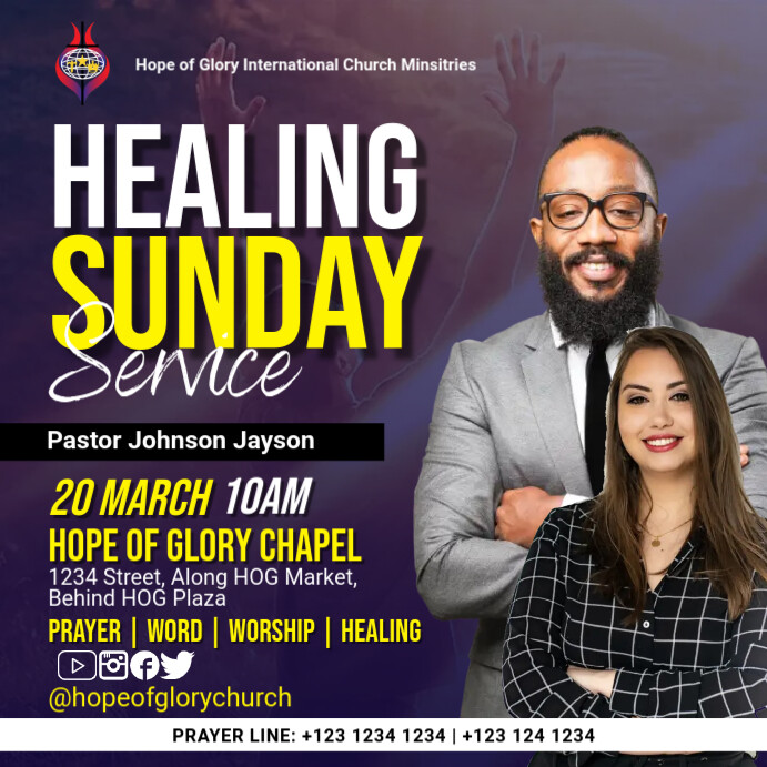 Healing service Template | PosterMyWall