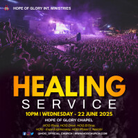 Church Prayer Service Invitation Flyer Template | PosterMyWall