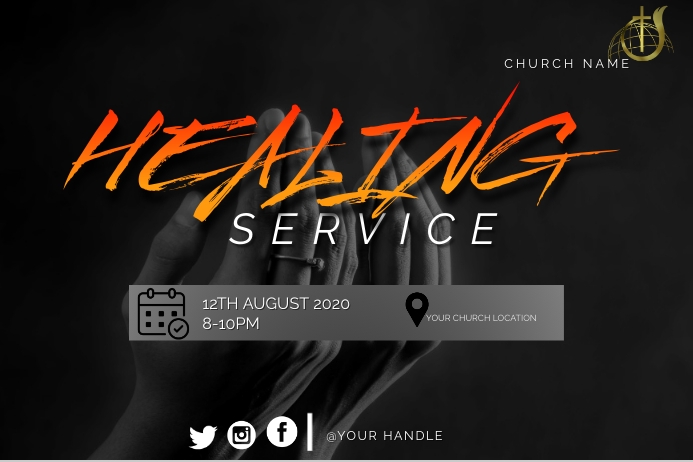 Copy of HEALING SERVICE | PosterMyWall