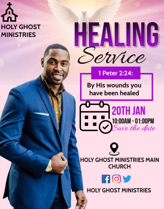 Copy of Healing Service | PosterMyWall