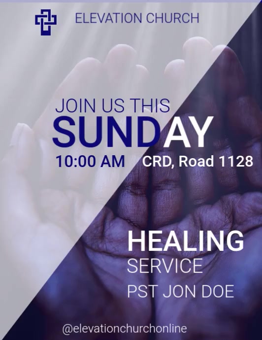 HEALING SERVICE Template | PosterMyWall