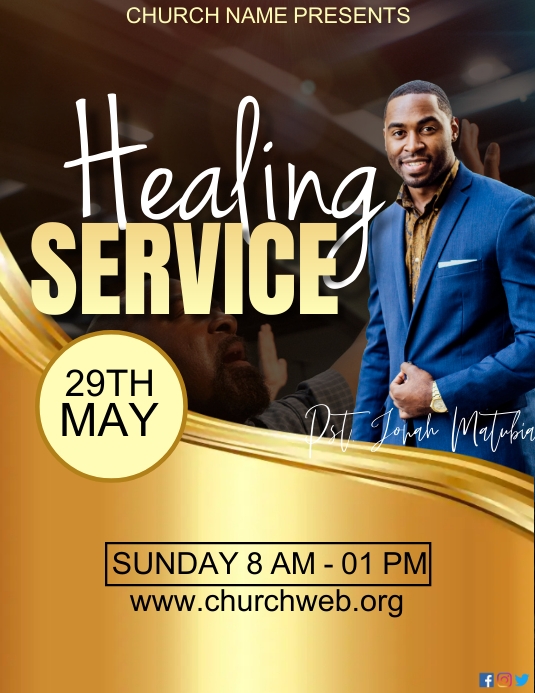 Copy of Healing service poster | PosterMyWall