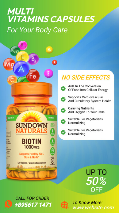 Health & Fitness Product Ad Template | PosterMyWall