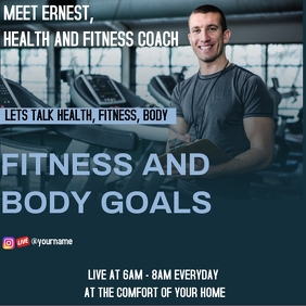HEALTH AND FITNESS POSTER TEMPLATE | PosterMyWall