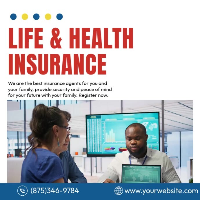 Health and Life Insurance Template | PosterMyWall