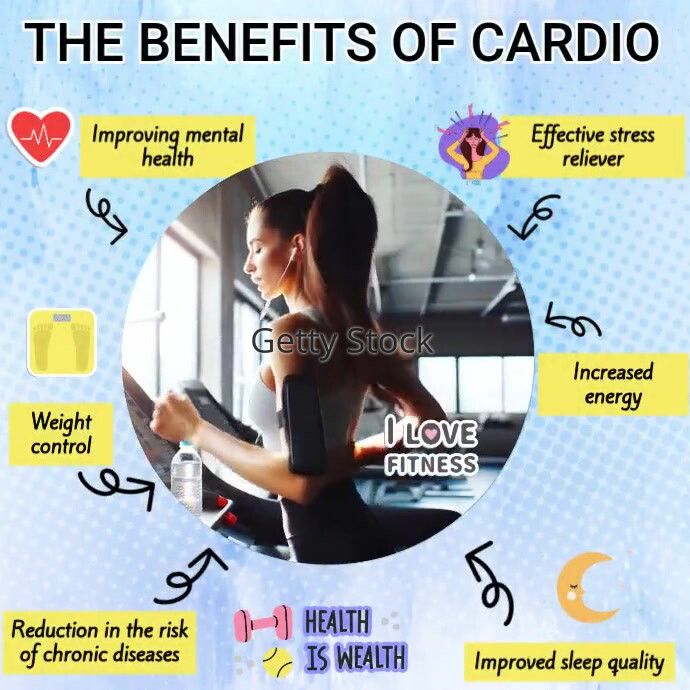 health benefits of running video Template | PosterMyWall