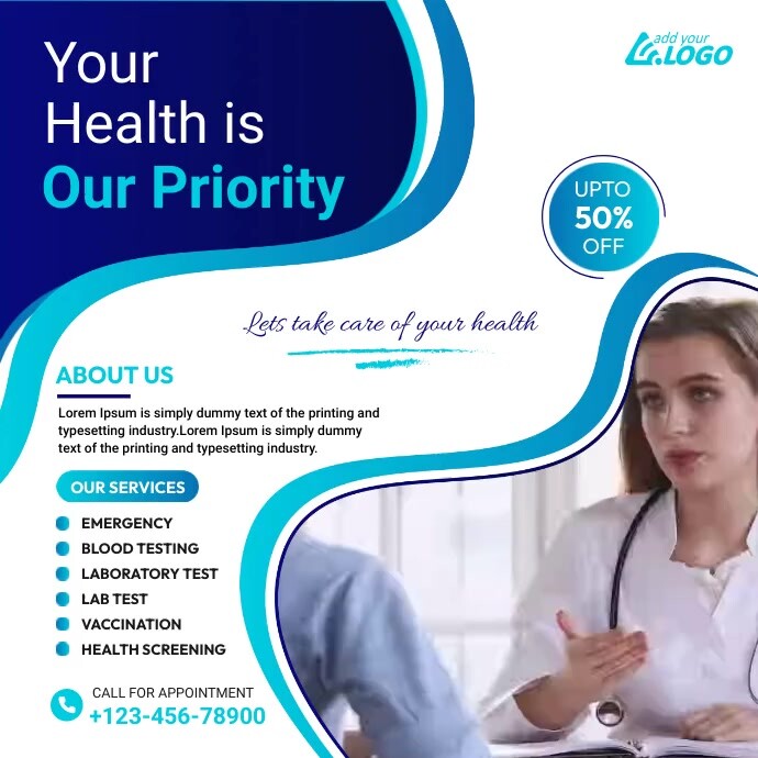 Plantilla de Health Care Ad Template | PosterMyWall