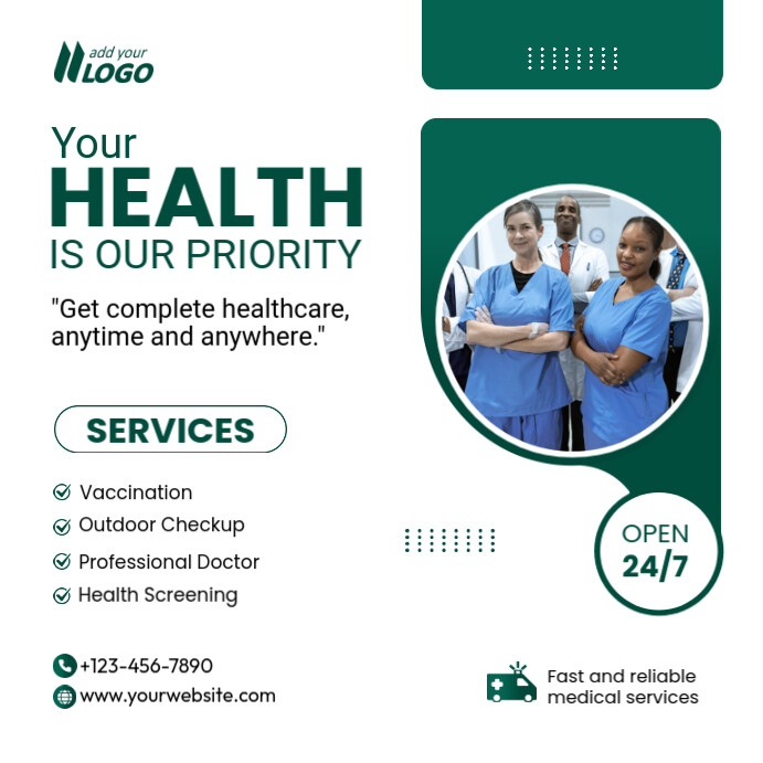 Copy of health care ad template | PosterMyWall