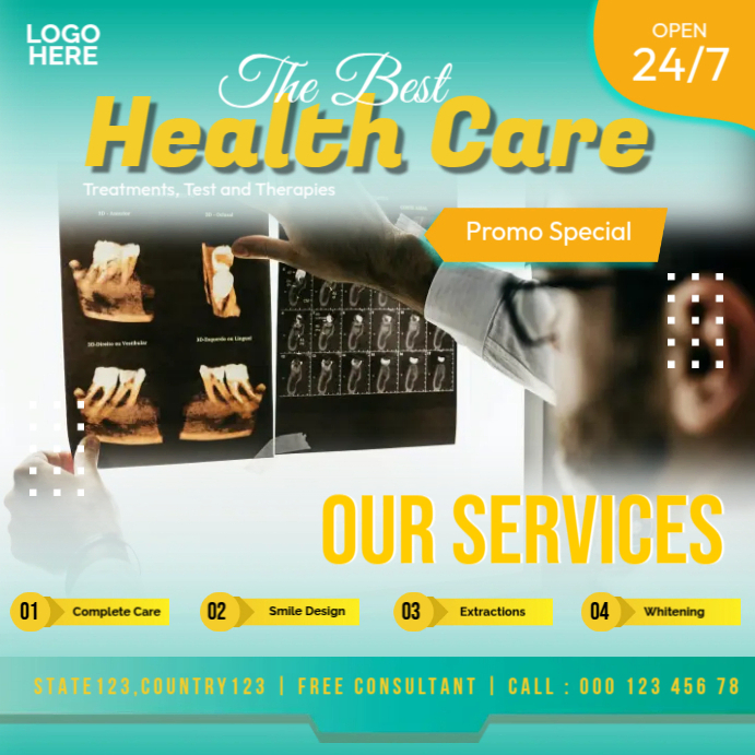 Health Care Poster Template | PosterMyWall