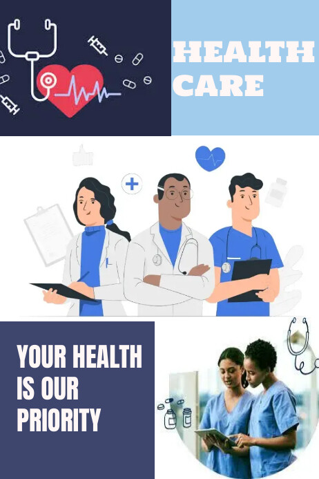 HEALTH CARE poster Template | PosterMyWall