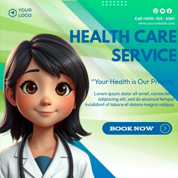 Copy of Health Care Service Appointment | PosterMyWall