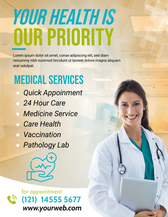 Plantilla de Health care service flyer | PosterMyWall