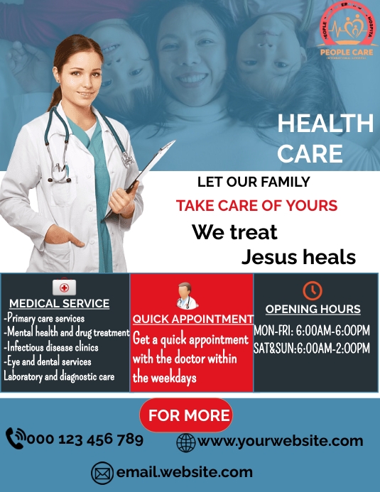 Health care service flyer Template | PosterMyWall