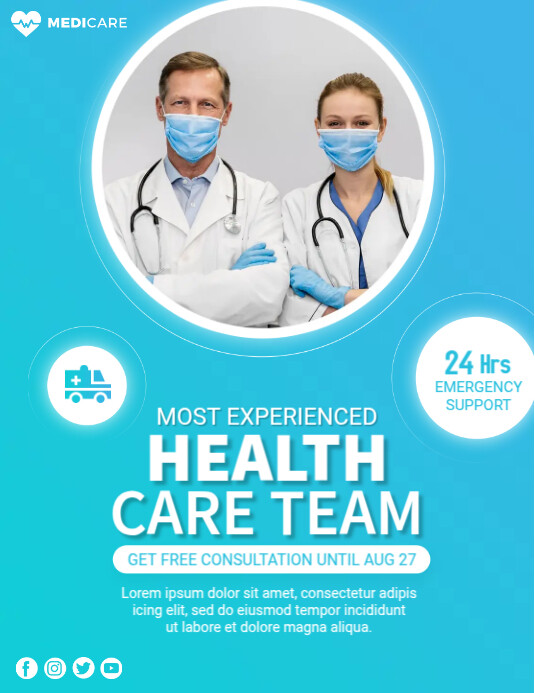 Copy of Health Care Team Flyers | PosterMyWall