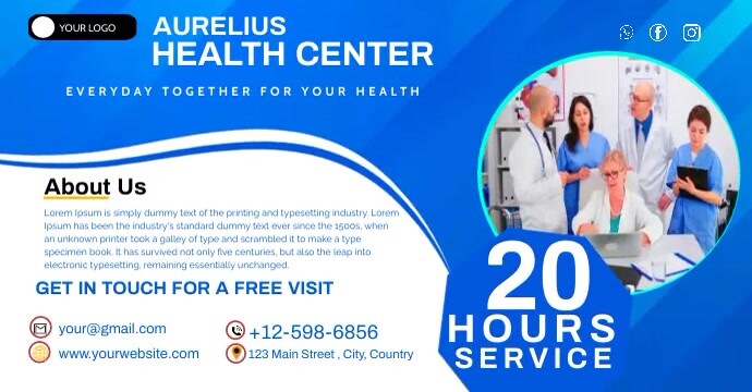 Copy of Health center facebook advertising (1) | PosterMyWall