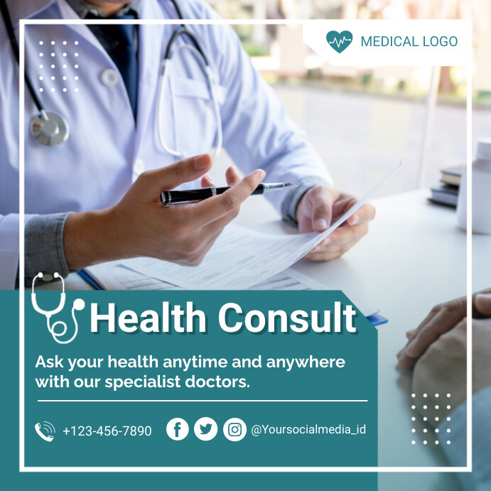 health consult Template | PosterMyWall
