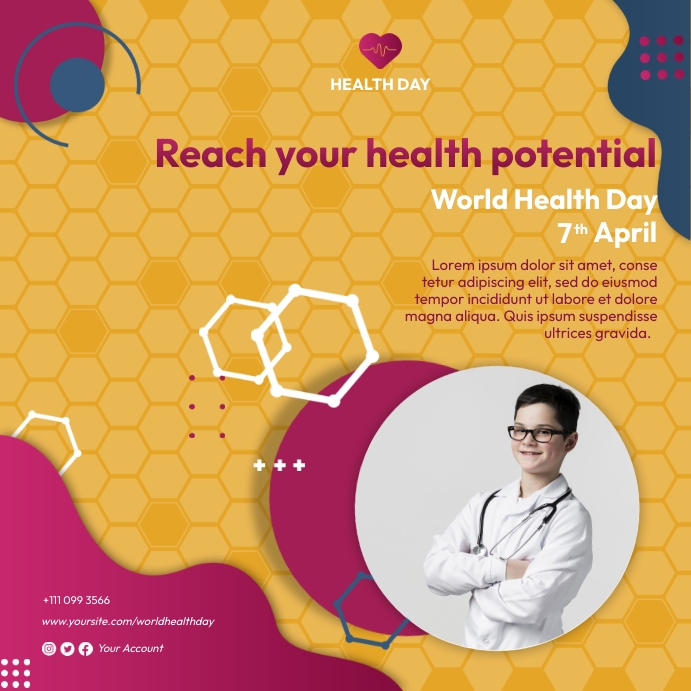 Health Day Ad Template | PosterMyWall