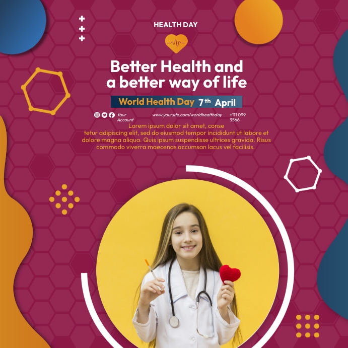 Health Day Event Flyer Template | PosterMyWall