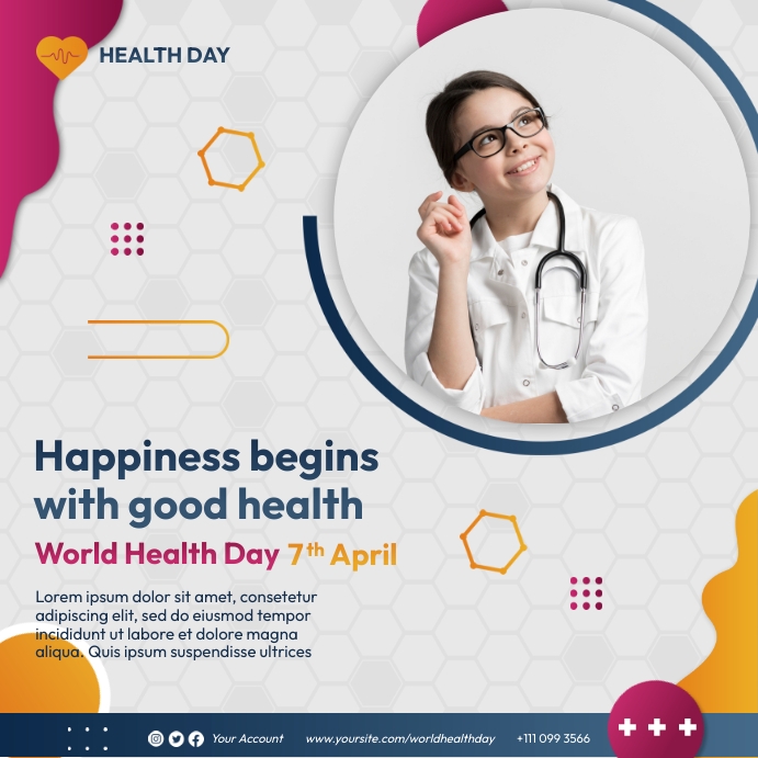 Health Day Instagram Ads Template | PosterMyWall
